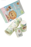 China Disposable Biodegradable Paper Serving Cups For Baby Milk With Size Is 8.1*8.1*17.6 cm/5 pieces And Weight Is 10 Gram for sale