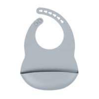 China Newborn Feeding Silicone Catch Bib With Pocket Custom With Size Is 3.5*30.6*20.8 cm And Weight Is 81 Gram for sale