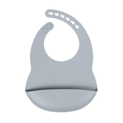 China Adjustable Hygienic Silicone Baby Feeding Bib Eco Friendly With Size Is 3.5*30.6*20.8 cm And Weight Is 81 Gram for sale