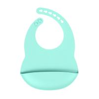 China Newborn Feeding Silicone Catch Bib With Pocket Custom With Size Is 3.5*30.6*20.8 cm And Weight Is 81 Gram for sale