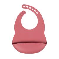 China Newborn Feeding Silicone Catch Bib With Pocket Custom With Size Is 3.5*30.6*20.8 cm And Weight Is 81 Gram for sale