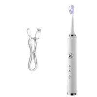China Sonic Electric Ultrasonic Automatic Toothbrush Soft Bristle OEM Service With Size Is 5.5*24*3.1cm And Weight Is 41 Gram for sale