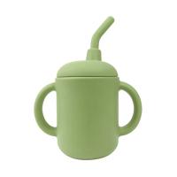 China 120ml Silicone Spill Proof Kids Cup Personalized Baby Cup With Straw Capacity Is 120ml With Size Is 10.5*7.3cm*6.1cm And for sale