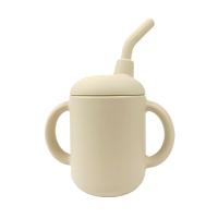 China 120ml Silicone Spill Proof Kids Cup Personalized Baby Cup With Straw Capacity Is 120ml With Size Is 10.5*7.3cm*6.1cm And for sale