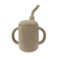 China Mushie Silicone Leak Proof Baby Cup With Straw Capacity Is 120ml With Size Is 10.5*7.3cm*6.1cm And Weight Is 113 Gram for sale