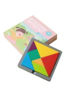 China Beginner Silicone Children Puzzle Shape Triangle Rectangle Square With Size Is 15*15*3 cm And Weight Is 230 Gram for sale