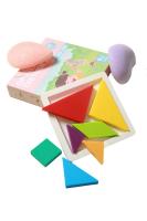 China Babies Mini Soft Silicone Puzzle Silicone Building Blocks Customized Service And With Size Is 15*15*3cm Weight 220 gram for sale