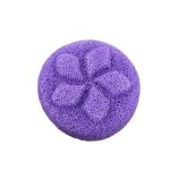 China Purple Color 16 Gram And Size 8*6*2.5 cm Rectangular Polyurethane Foam Children Sponges Assorted Absorbency for Cleaning for sale