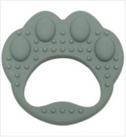 China Pink Eco Friendly Bear Paws Silicone Baby Teether Toys For Soothing Sore Gums With Size 8*8*2cm for sale