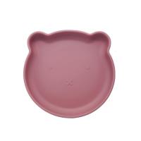 China Food Grade Personalised Childrens Tableware Pink Color Cutlery And Plate Set With Size 18*18*4cm And Weight 220Gra for sale