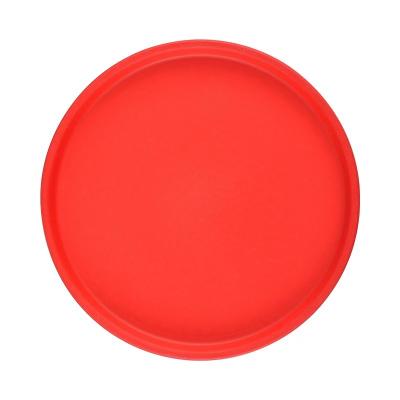 China Orang Mushie Suction Childrens Silicone Plates Microwaveable Food Grade With Size Is 18*18*3.0 cm And Weight Is 200 Gram for sale