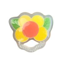 China Handheld Silicone Wrist Teether Starfish Shape 2 Colors Ice Cream Phthalate Free With Size 8*7.3cm And Weight 38 Gram for sale