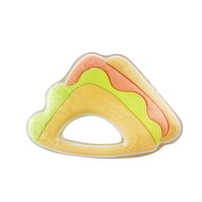China 2 Colors OEM Personalised Infant Silicone Fruit Teether Sandwich BPA Free With Size Is 8*7.3 cm And Weight Is 29 Gram for sale