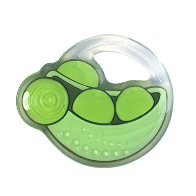 China 2 Colors OEM/ODM Grape Peach Silicone Baby Teether Fruit Shape Personalised With Size Is 8*7.3 cm And Weight Is 41 Gram for sale