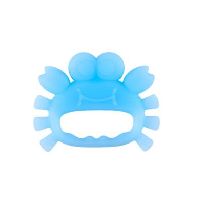 China OEM Silicone Teething Toys Crab Elephant For Babies Silicone Teether With Size Is 7.6*6.2*1.2 cm And Weight Is 22 Gram for sale