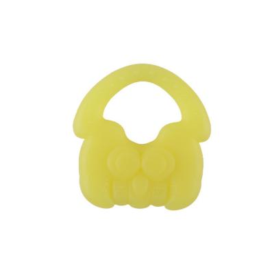 China Yellow Color Silicone Teether Octopus 7.2*6.6*1.2cm 18g Customizable with OEM/ODM for sale