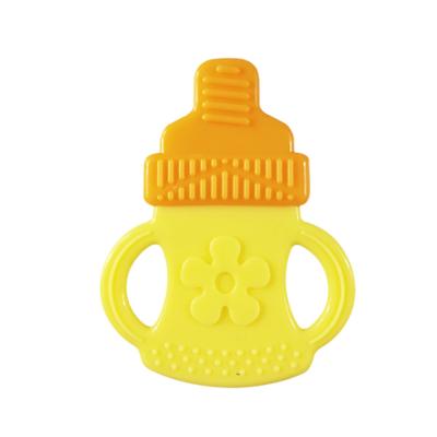 China Gentle and Skin-friendly Silicone Baby Teether BPA Free Bottle Shape 6.4*8.5 cm 15g for sale
