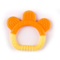 China Yellow Colors Silicone Fruit Shape Banana Elephant Teether Bicolor Custom With Size Is 8.1*8.3 cm And Weight Is 22 Gram for sale
