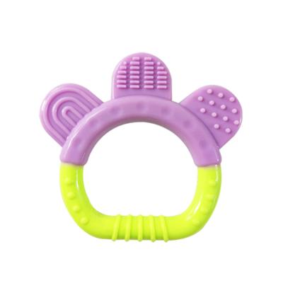 China 2 Colors 24 Gram Silicone Baby Teether Little Hands BPA Free Teething Toys With Size Is 8.8*9.3 cm And Weight Is 24 Gram for sale