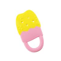 China 29g Silicone Baby Teether 9.3*5.3*0.9cm Yellow Color Fruit Animal Shape OEM Service for sale