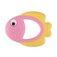China 29g Silicone Baby Teether 9.3*5.3*0.9cm Yellow Color Fruit Animal Shape OEM Service for sale