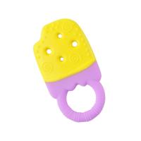 China 29g Silicone Baby Teether 9.3*5.3*0.9cm Yellow Color Fruit Animal Shape OEM Service for sale