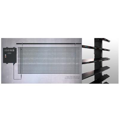 China Front Service Mesh Screen 31.25 mm Led Pixel Pitch 16 Mm Strip Width for sale