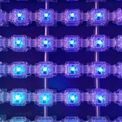 China Natural Ventilation LED Mesh Facade High Transparency Led Wall for sale