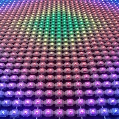 China Elegant LED Backdrop Screen , Flexible LED Curtain Display A Series High Transparency Mesh Display for sale