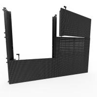 China Noiseless Media Facade Lighting Economical  L500×H1000mm Cabinet Size Transparent Led Curtain for sale