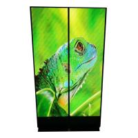China Long Lifespan Transparent Led Poster Square Rectangle Shape Ultra Thin Design for sale