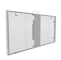 China P3.9/7.8 Indoor High Transparency Indoor  LED Media Facade  Flexible LED Curtain Screen Ghost Canceling for sale