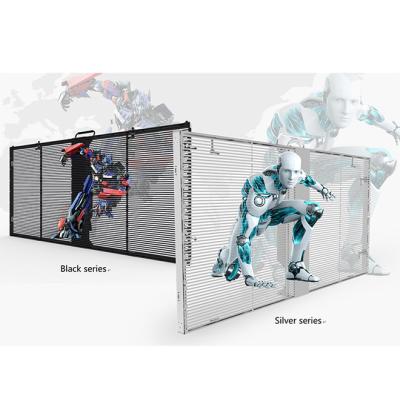 China HD LED Curtain Display Glass Media Wall Flexible Led Curtain Display Customized  Pixel Pitch for sale