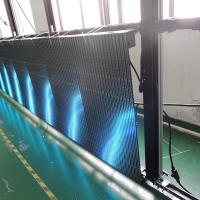 China Glass Wall  SMD LED Media Facade , LED Outdoor Advertising Screen Wide View Angle Light Weight Led Wall for sale