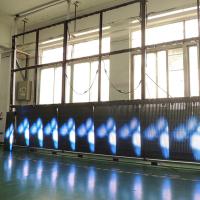 China Glass Wall  SMD LED Media Facade , LED Outdoor Advertising Screen Wide View Angle Light Weight Led Wall for sale