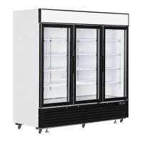 China 1380L Anti Fog 3 Glass Door Upright Display Freezer -18°C to -23°C Temperature Range 2025x730x2000mm for sale