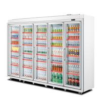 China Commercial Upright Beverage Display Freezer 2000L-3200L Capacity with 1200W-1800W Power for sale