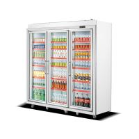 China Commercial Upright Beverage Display Freezer 2000L-3200L Capacity with 1200W-1800W Power for sale