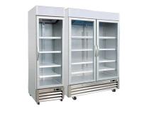 China Beverage Upright Display Freezer 440-930L Capacity with 950W-1150W Power and Digital Temperature Control for sale