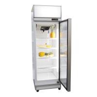 China 500L Glass Door Supermarket Upright Display Freezer with 60mm Insulation and -18℃ Temperature Range for sale