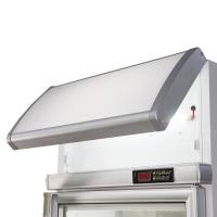 China 500L Glass Door Supermarket Upright Display Freezer with 60mm Insulation and -18℃ Temperature Range for sale