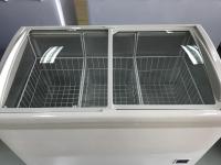 China 358L Glass Door Deep Chest Ice Cream Display Freezer - 1294×598×835mm, -18°C to 10°C Temperature Range for sale