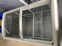 China 358L Glass Door Deep Chest Ice Cream Display Freezer - 1294×598×835mm, -18°C to 10°C Temperature Range for sale