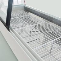 China Portable Meat Display Freezer 679-879L Capacity with 220V Power and Stainless Steel Platform for sale