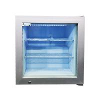 China 55L Mini Glass Door Display Freezer with -25℃ Temperature Range and CE/ETL Certification for sale