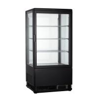 China Commercial Four Side Table Top Glass Door Display Freezer 58L-98L Capacity with 180W Power and 0-12°C Range for sale