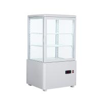 China Vertical 4 Flat Glass Countertop Display Chiller 58L-98L Capacity 0-12℃ Temperature Range for Convenience Stores for sale