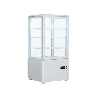 China Vertical 4 Flat Glass Countertop Display Chiller 58L-98L Capacity 0-12℃ Temperature Range for Convenience Stores for sale