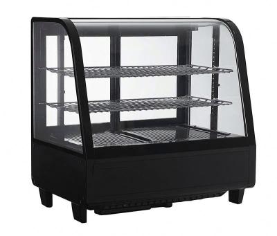 China 100L Sliding Door Commercial Countertop Cake Display Chiller - 682x450x675mm with Temperature Control for sale