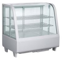 China 100L Sliding Door Commercial Countertop Cake Display Chiller - 682x450x675mm with Temperature Control for sale